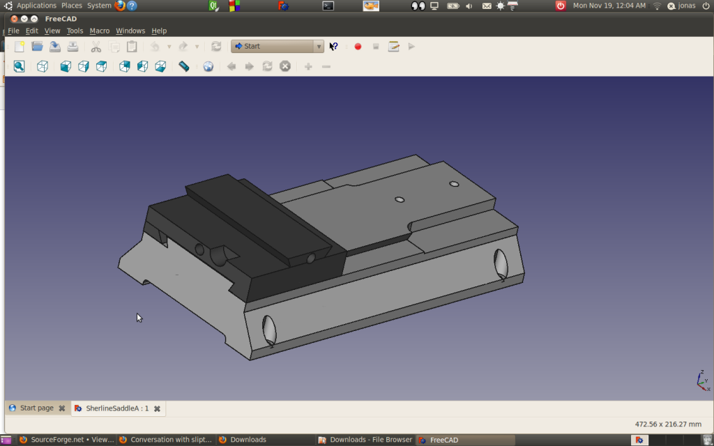 More Progress on the modeling the Sherline. | The metal shaper man's blog