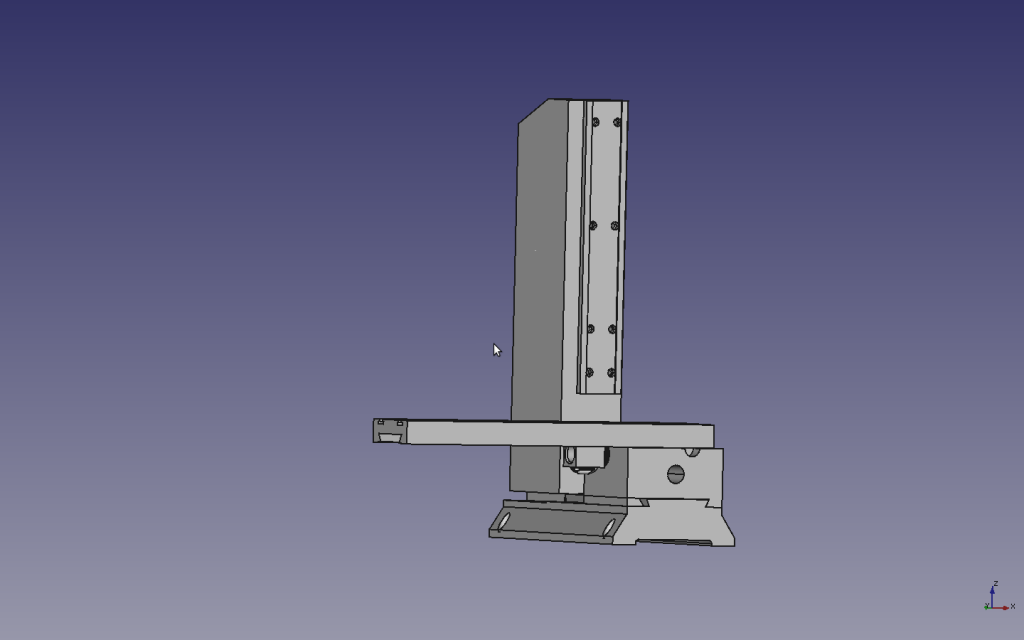 Z-axis rail posts added | The metal shaper man's blog